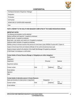 Temporary Incapacity Leave Application Form | PDF | Informed Consent ...