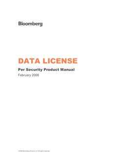 Bloomberg Per Security Manual | PDF | Bloomberg L.P. | File Transfer ...