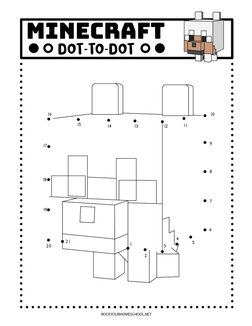 Minecraft Dot-to-Dot Activities | PDF