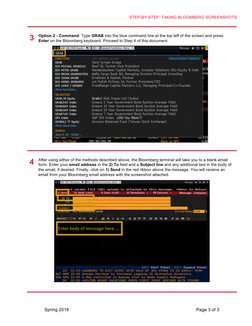 Taking Screenshots on Bloomberg Terminal | PDF