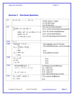 Grade 12 Sequences and Series Guide | PDF | Mathematics