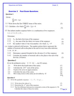 Grade 12 Sequences and Series Guide | PDF | Mathematics | Mathematical ...