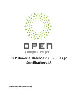 OCP Universal Baseboard Design Spec | PDF | Power Supply | Computer ...