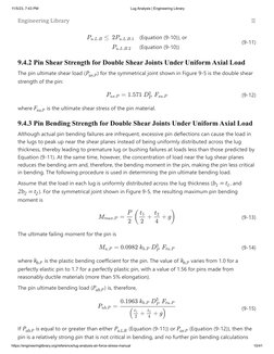 Comprehensive Lug Analysis in Engineering | PDF | Strength Of Materials ...