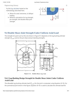 Comprehensive Lug Analysis in Engineering | PDF | Strength Of Materials ...