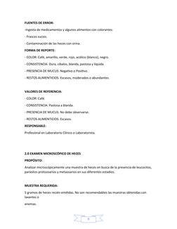 Manual de Coprologia Laboratorio Clinico | PDF | Heces | Laboratorios
