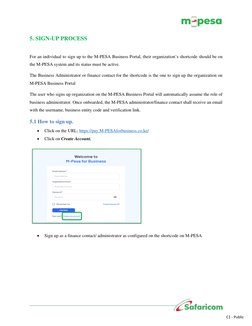 M-PESA Business Portal User Manual | PDF | Login | Computing