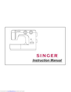 Singer 1100/1120 Sewing Machine Instruction Manual | PDF | Sewing ...