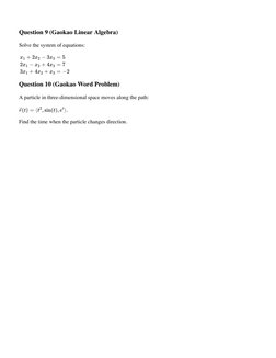 Challenging Gaokao Math Sample Questions | PDF