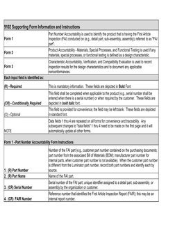 AS9102 Rev C FAI Forms Overview | PDF | Specification (Technical ...