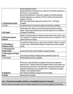 AS9102 Rev C FAI Forms Overview | PDF | Specification (Technical ...