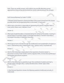 Grade 11 STEM Science Reviewer PDF | PDF | Mole (Unit) | Ph