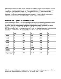 Lactase Enzyme Activity Analysis | PDF | Enzyme | Catalysis
