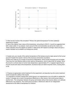 Lactase Enzyme Activity Analysis | PDF | Enzyme | Catalysis