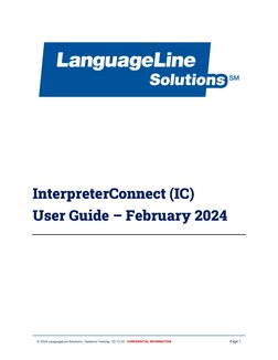 InterpreterConnect User Guide 2024 | PDF | Login | Personal ...