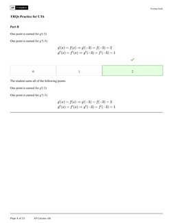 Unit 6 AP Calculus AB FRQ Practice | PDF | Integral | Function ...