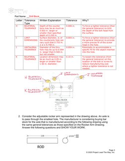 PLTW Activity 2.1.1 Answer Key | PDF | Engineering Tolerance | Metrology
