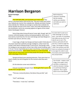 Harrison Bergeron: A Study of Equality | PDF