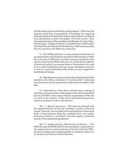 Philippine Food Fortification Act 2000 | PDF | Nutrients | Nutrition