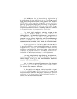 Philippine Food Fortification Act 2000 | PDF | Nutrients | Nutrition