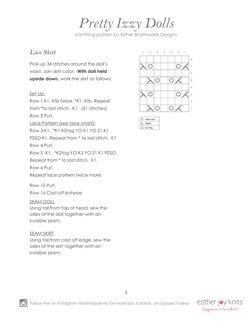 Free Izzy Doll Knitting Pattern PDF | PDF | Knitting | Gauge (Knitting)