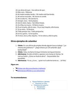 30 Ejemplos de Calambur | PDF | Semántica léxica | Técnicas Retóricas