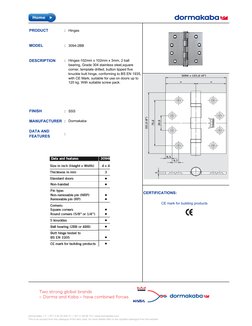 Dormakaba Door Hardware Catalogue | PDF | Door | Screw