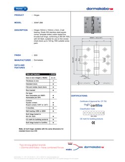 Dormakaba Door Hardware Catalogue | PDF | Door | Screw