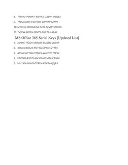Free Microsoft Office 365 Product Keys | PDF