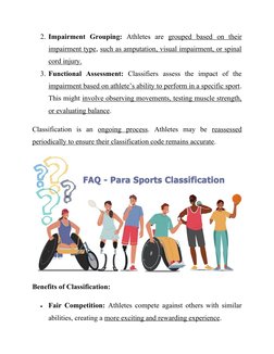 Classification and Divisioning in Sports | PDF | Paralympic Games ...