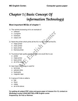Class 11 Computer Guess Paper 2025 | PDF | Computer Network | World ...