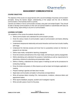 Management Communication N4 Study Guide | PDF | Communication ...