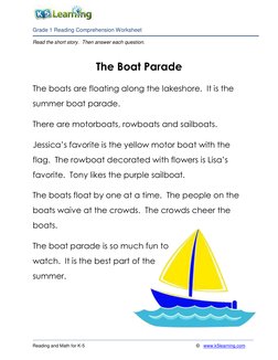 Boat Parade Reading Comprehension | PDF