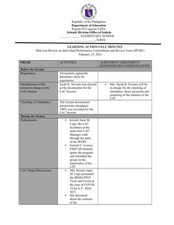 LAC Session Accomplishment Report | PDF | Teachers