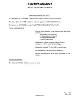 A320 Cargo Loading System Manual | PDF | Cargo | Airbus