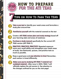 ATI TEAS 7 Study Guide Overview | PDF | Rna | Gene