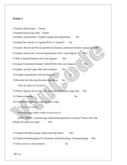 BCS303 Operating Systems Question Bank | PDF | Scheduling (Computing ...
