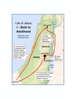 Map of Jesus' Travels and Ministry | PDF | Ministry Of Jesus | Jesus