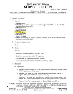 PT6A Engine Overhaul & Inspection Guide | PDF | Engines | Aviation
