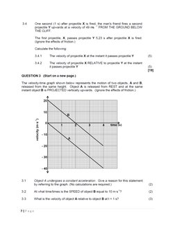 Grade 12 Physics MSI Vertical Projectile Motion Questions | PDF