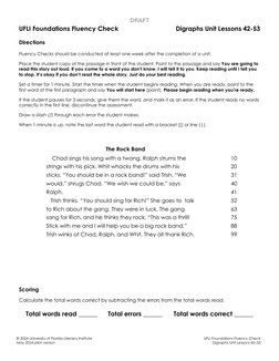 UFLI 2nd Grade Fluency Checks Guide | PDF | Fenway Park | Linguistics
