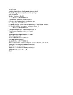 Aina na Maana ya Vishazi katika Kiswahili | PDF