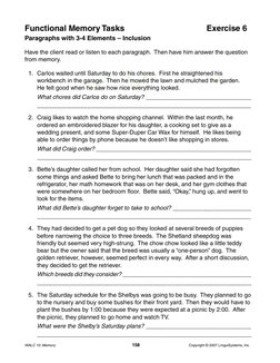 WALC 10: Memory Exercises Guide | PDF | Language Arts & Discipline