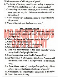 CockCrow Questions & Answers BECE | PDF
