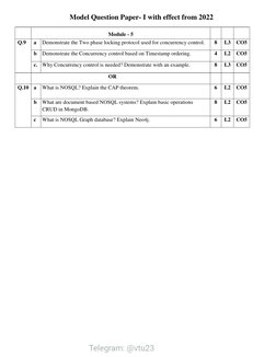 BCS403 DBMS Model Question Paper II | PDF | Databases | Conceptual Model