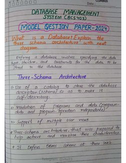 BCS403 DBMS Model Question Paper II | PDF | Databases | Conceptual Model