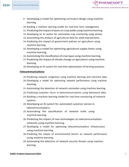 Machine Learning Problem Statements 2024 | PDF | Machine Learning ...
