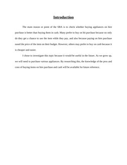 Hire Purchase vs Cash: A Math SBA Analysis | PDF | Business | Finance ...
