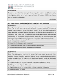 SAIPA PE Exam June 2022 Paper | PDF | Deferred Tax | Depreciation