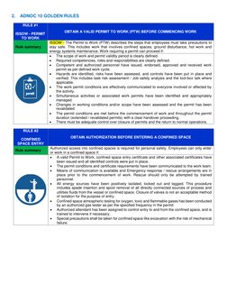 ADNOC 10 Life-Saving Rules Overview | PDF | Personal Protective ...
